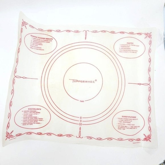 Tupperware | Kitchen | Vintage Tupperware Pastry Mat Cookie Dough ...